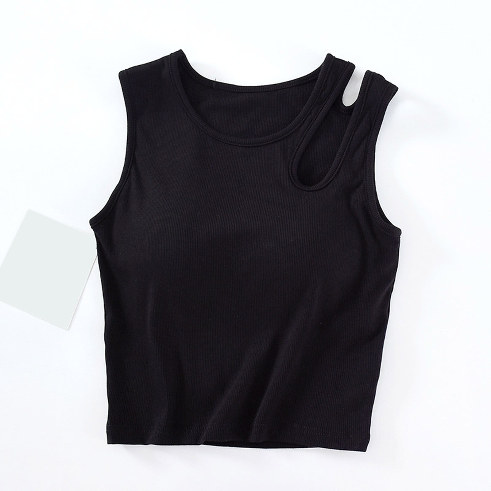 Navel Vest With Chest Pad Female High Waist With Special Shaped ...