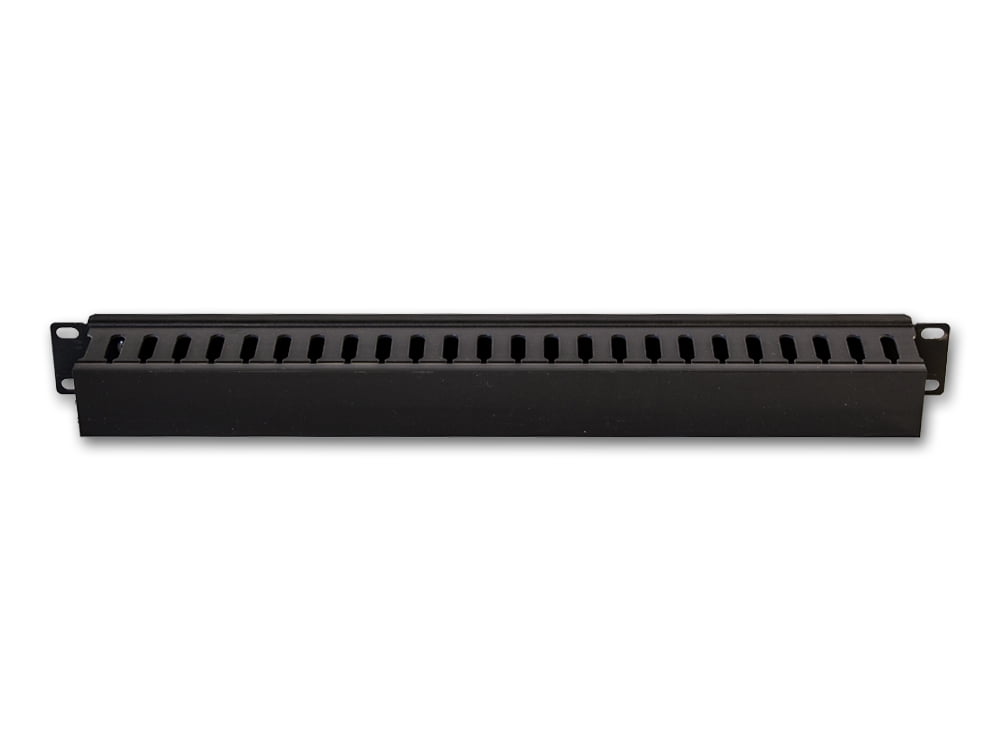 Navepoint 1U Horizontal 19-Inch Rack Mount Cable Mangement Raceway Duct ...