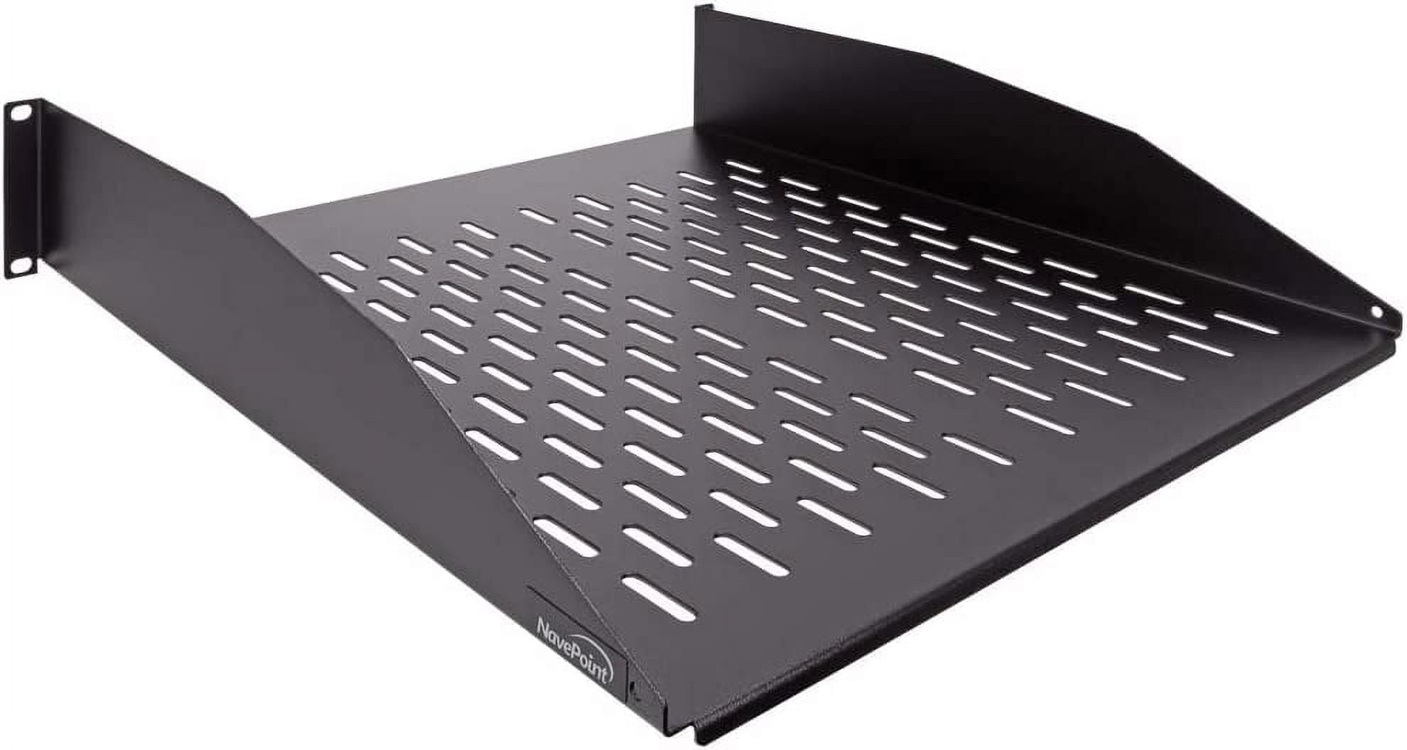 Navepoint 2U 19-Inch Heavy Duty Vented Rack Mount Cantilever Fixed ...