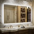 Navi LED Bathroom Mirror 72" x 40" with Backlit,Mirror with Lights Wall ...