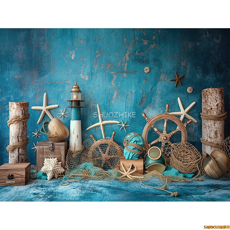 Navigation Star Sailboat Photography Backdrops Birthday Party r Global ...