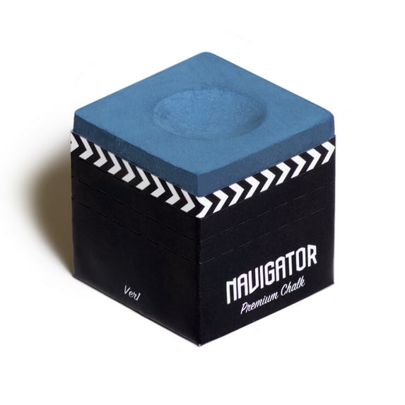 Navigator Billiard Pool Cue Premium Chalk Blue 1 pc w/Silicone Cover ...