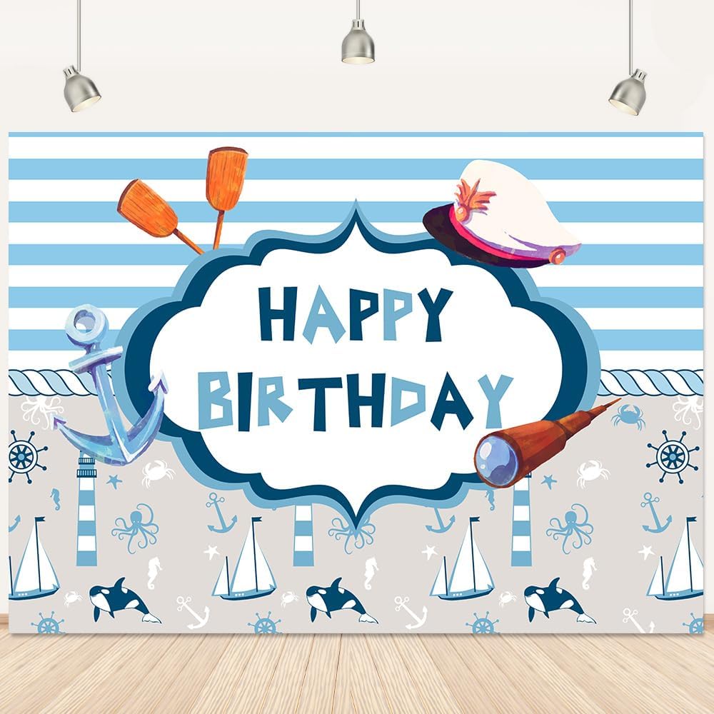 Navigator Happy Birthday Backdrop Navigator Theme Birthday Party ...