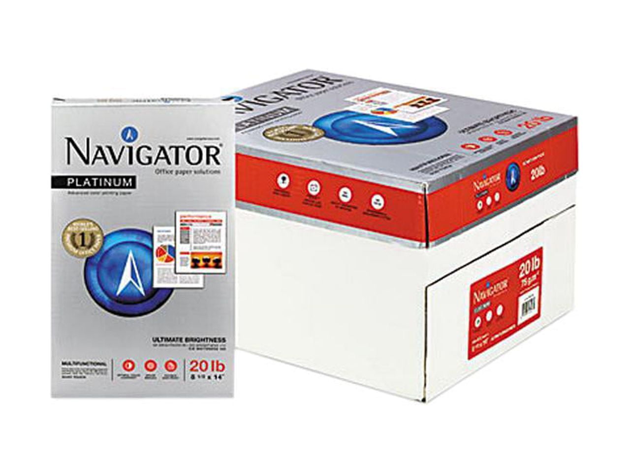 Navigator Paper,20lb.,99Br,8.5"x14",Brown,PK10 NPL1420 - Walmart.com