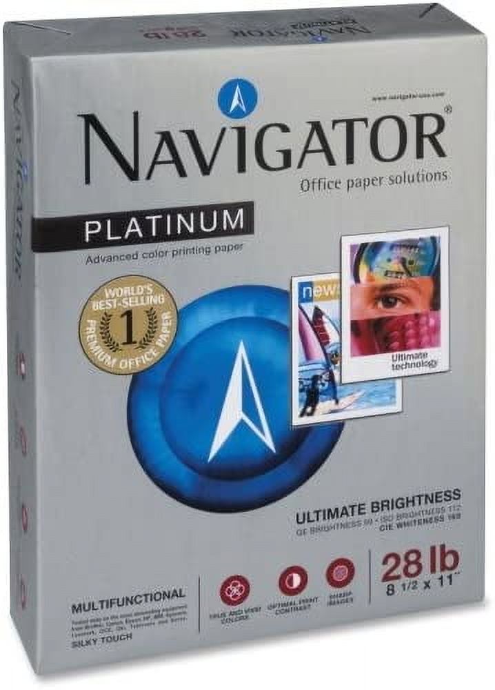 Navigator Platinum Office Multipurpose Paper - for Laser Print - Letter ...