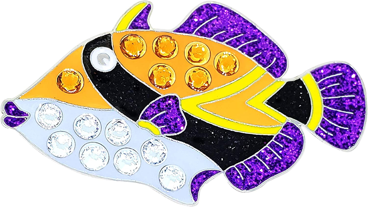 Navika HumuHumu Hawaiian State Fish Swarovski Crystal Ball Marker with ...