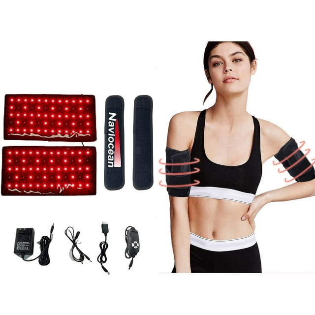 Naviocean 2Pcs Infrared Red Light Arm Belt Arm Wrap with Timer ...