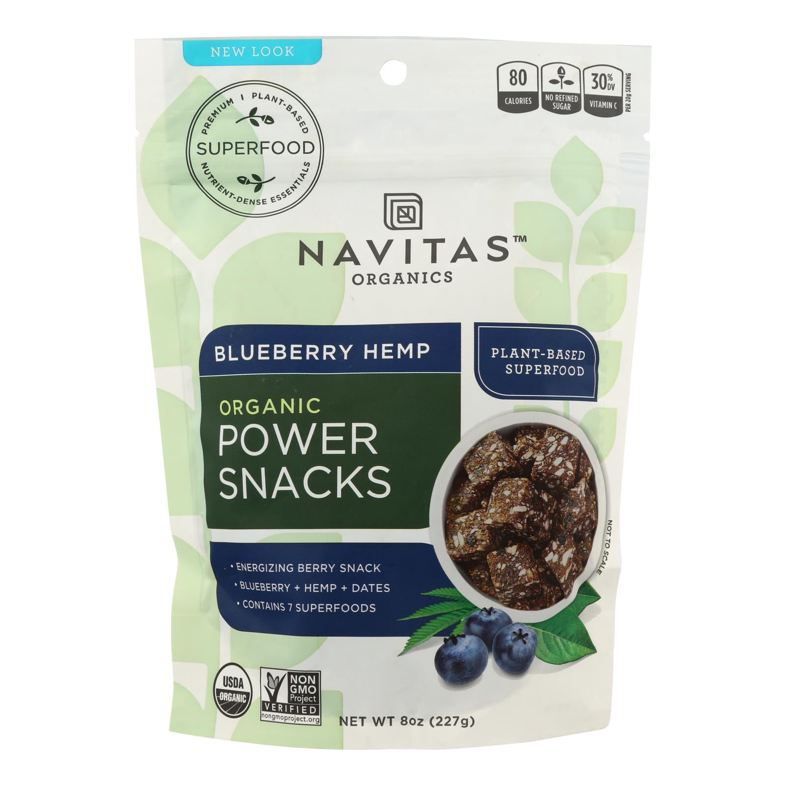 Navitas Blueberry Protein Snack 8 oz (Pack of 5) - Walmart.com