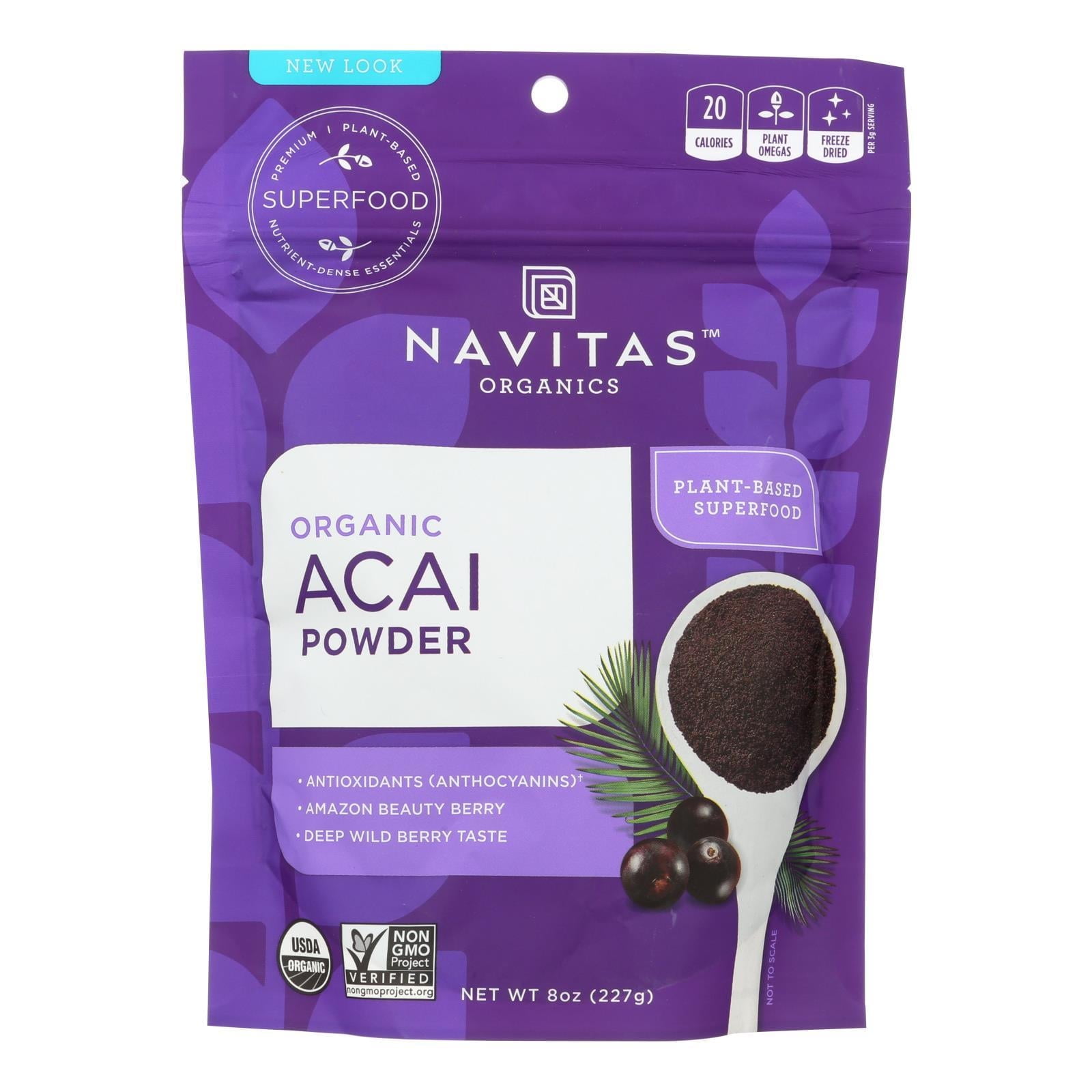 Navitas Naturals Acai Powder - Organic - Freeze-Dried - 8 oz - case of ...