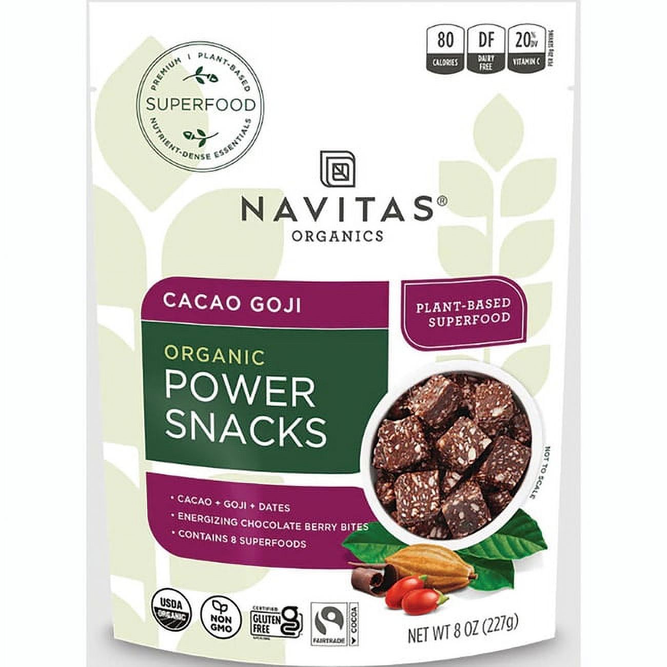 Navitas Naturals Organic Gluten Free Power Snacks, Blueberry Hemp, 8 Oz ...