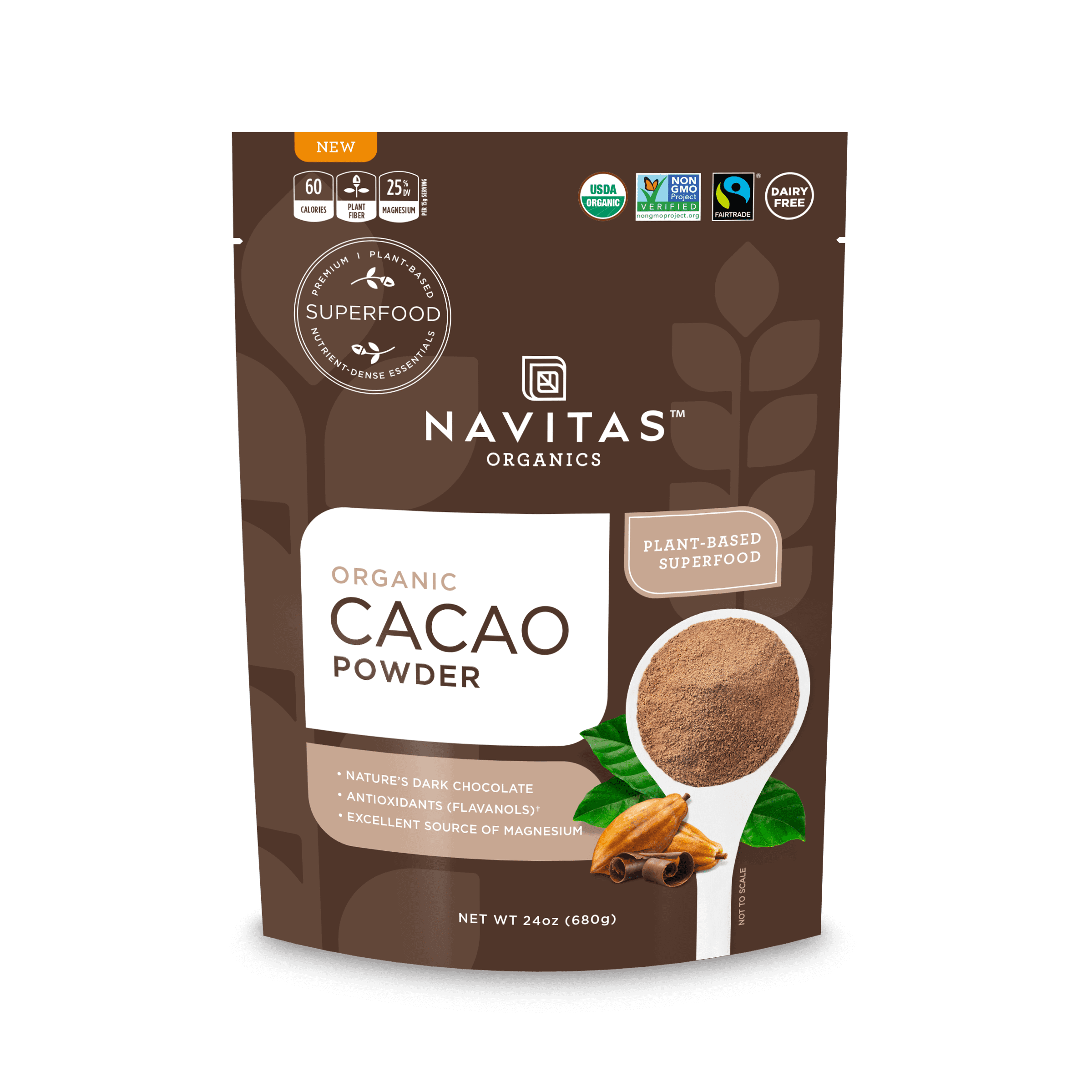 Navitas Organics Cacao Powder, 24 oz. - Walmart.com