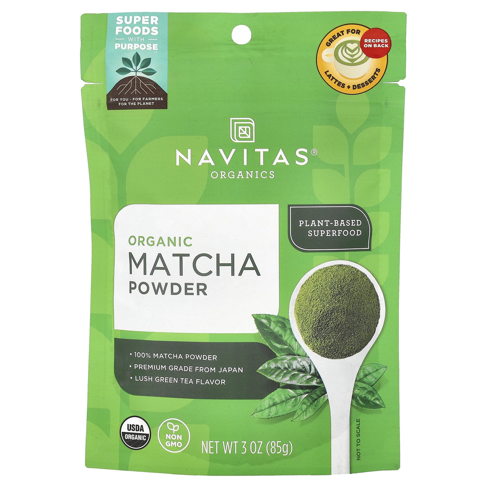 Navitas Organics Premium Culinary Grade Matcha Powder, Kosher, Baking ...