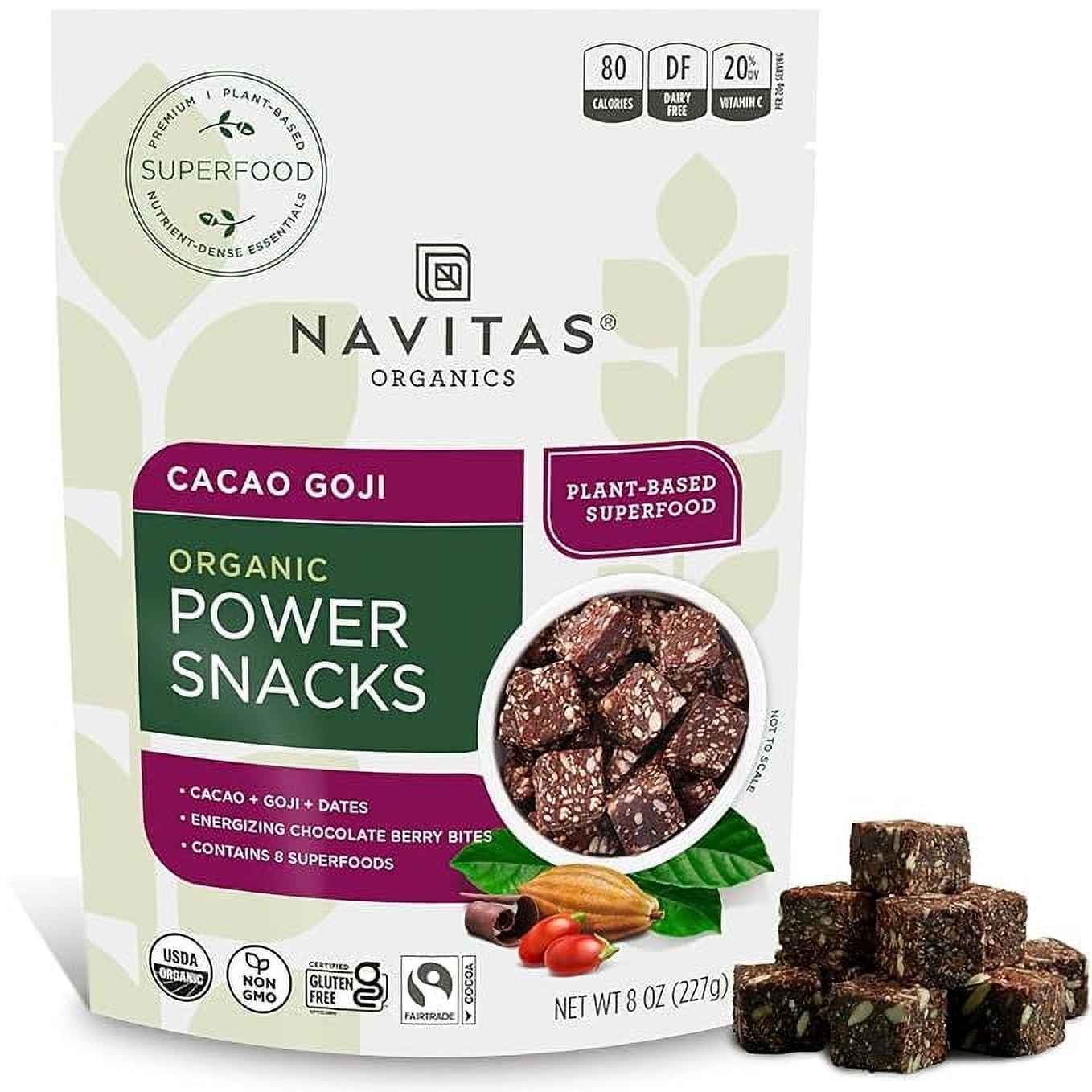 Navitas Organics Power Snacks, Cacao Goji, 8 Oz (Pack of 2). - Walmart.com