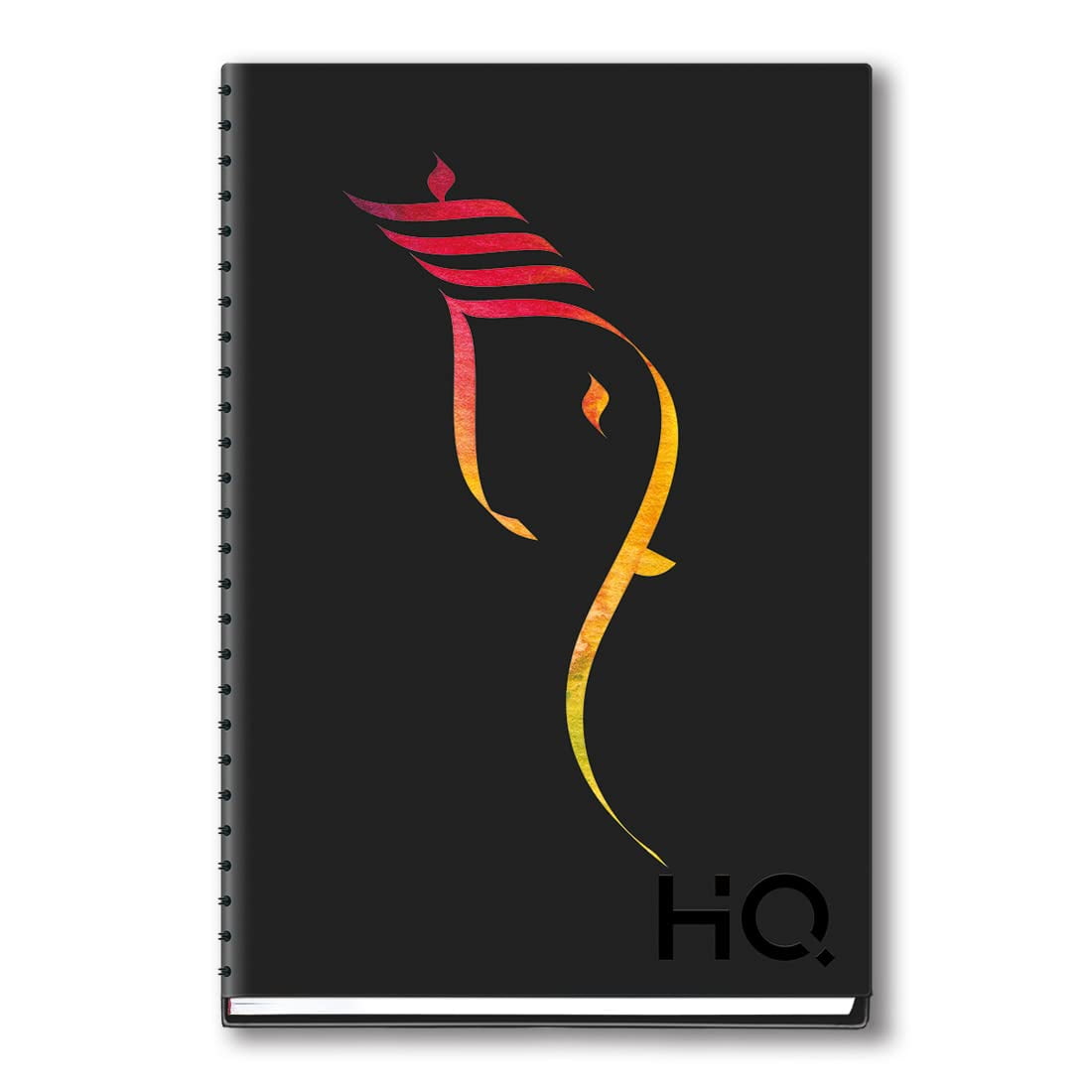 Navneet Hq | Ganesha Series | Case Bound Notebook | Spiral Wiro | 14.8 ...