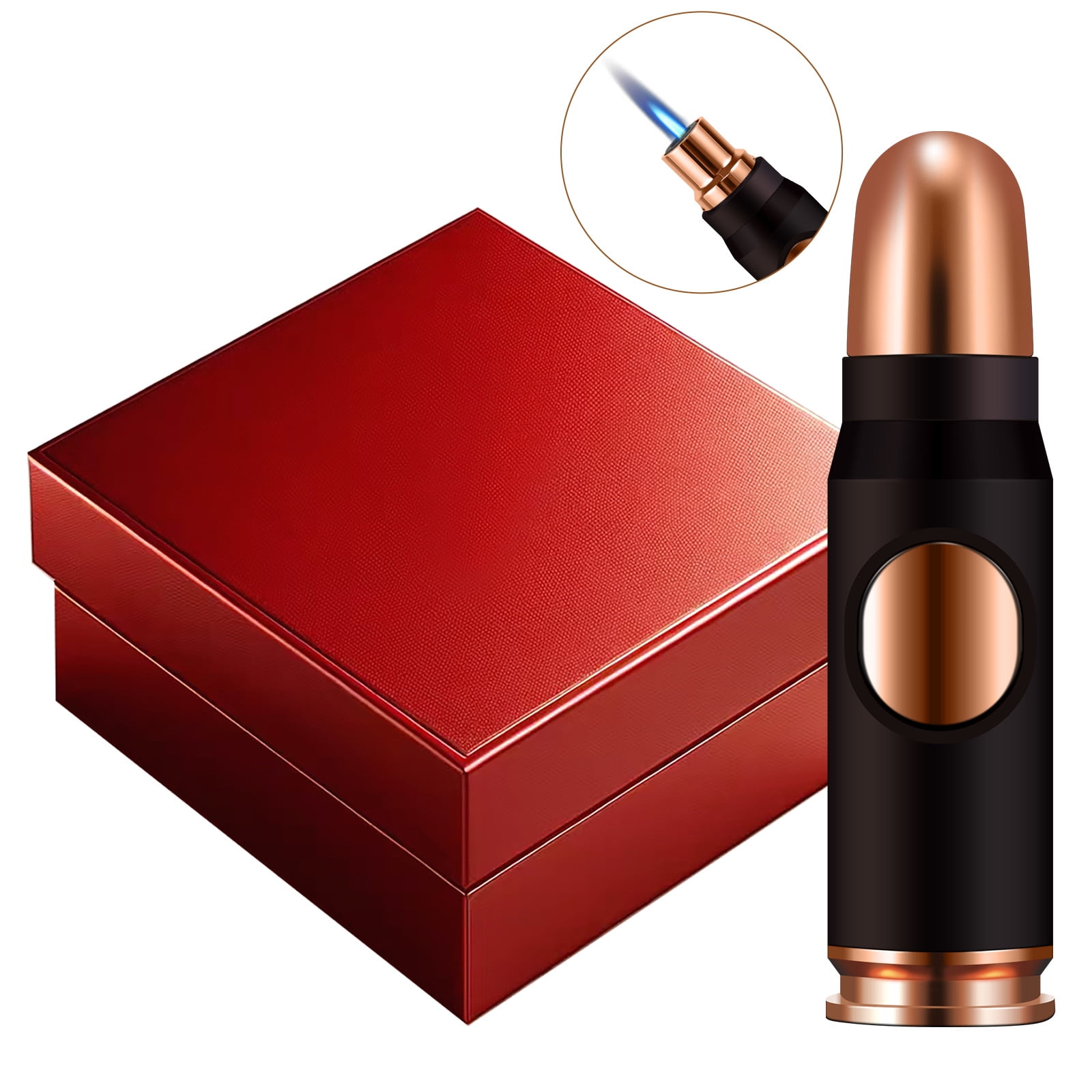 Navpeak Windproof Butane Torch Lighter - Refillable Jet Flame Lighter ...