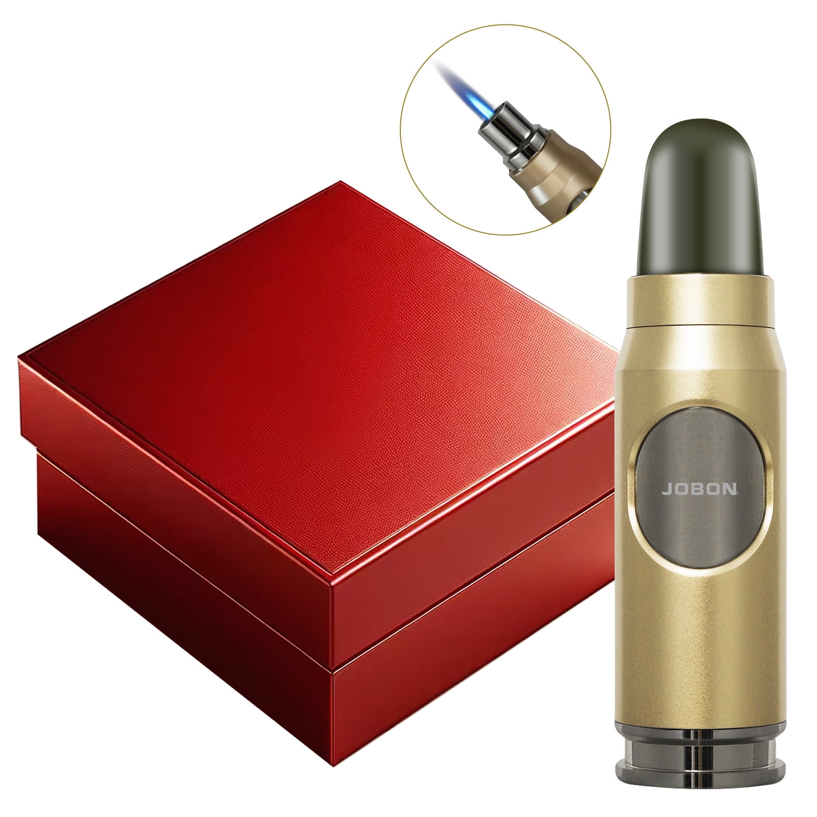 Navpeak Windproof Butane Torch Lighter - Refillable Jet Flame Lighter ...