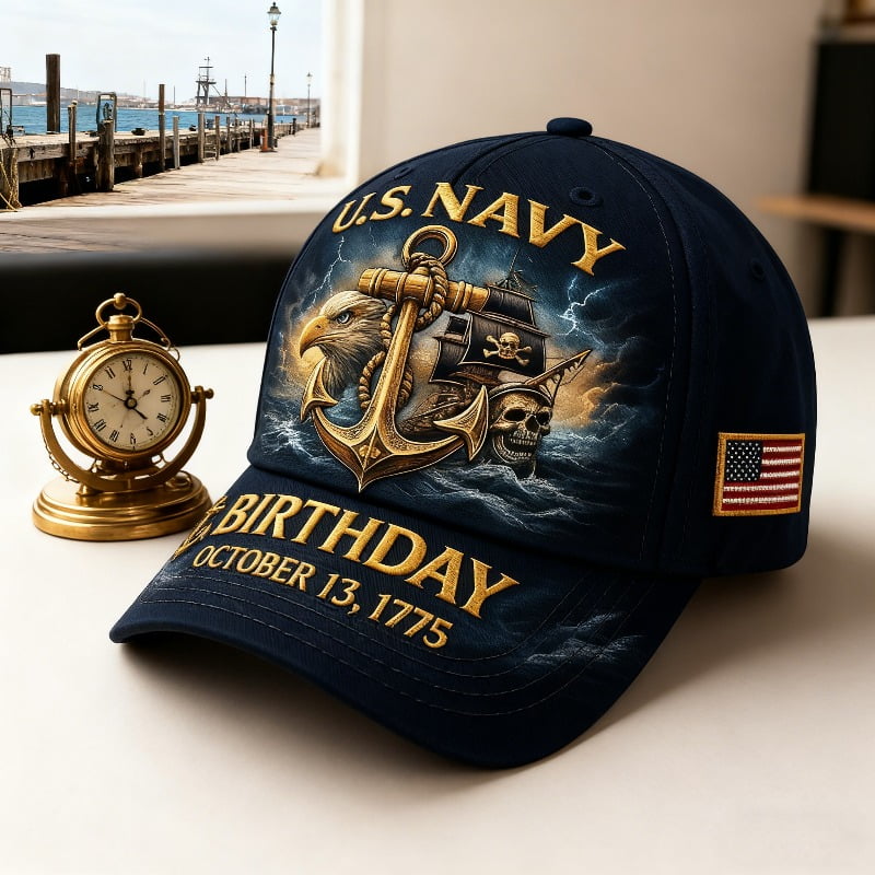 Navy 250th Anniversary Commemorative Cap navy veteran hats for men ...