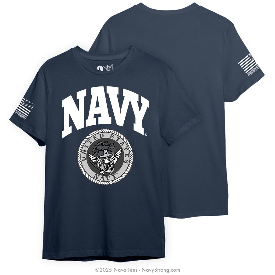 "Navy A.C.E. Emblem" Tee | Navy - Walmart.com