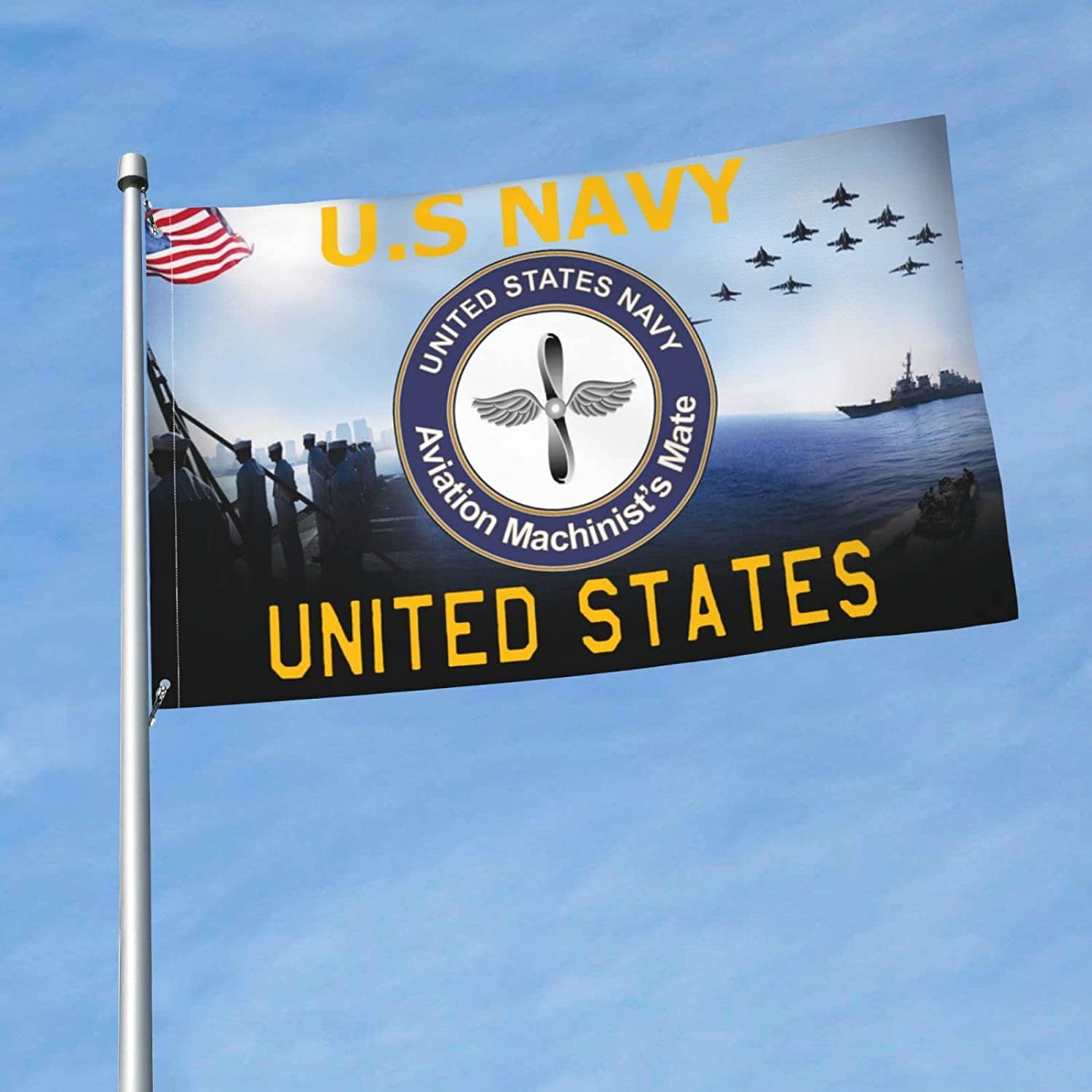 Navy Aviation Machinist'S Mate Garden Flag 3x5 Ft Decor Outdoor Banner ...