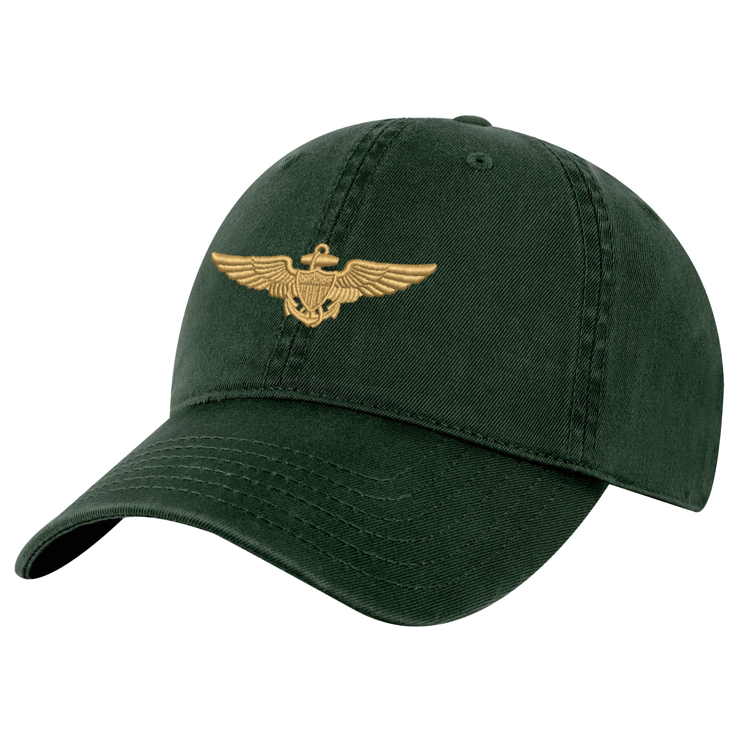 Navy Aviator Wings Baseball Cap - Pilot Hat - Military Flight Dad Cap ...