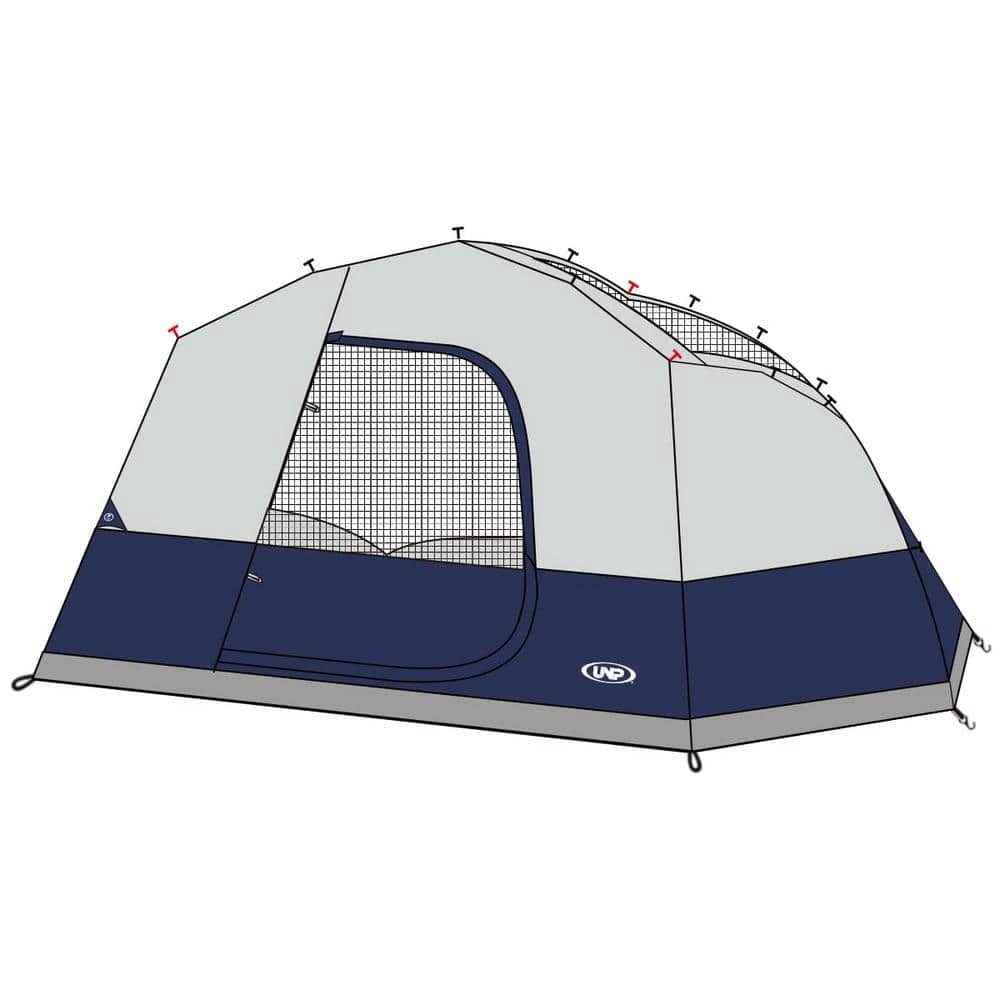 Navy Blue 5 Person Pop Up Beach Tent for Travelling Beach Camping ...