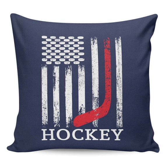 Navy Blue American Flag Pillow Covers 24x24 Inch Decorative Throw ...