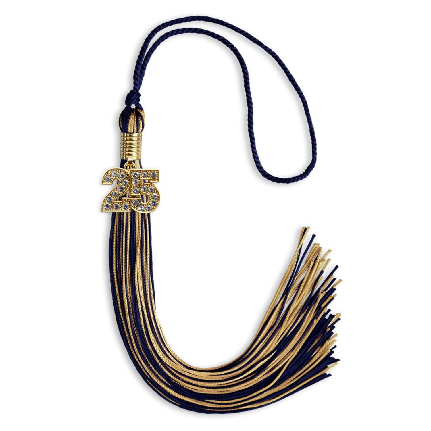 Endea Graduation Navy Blue/Antique Gold Mixed Color Graduation Tassel ...