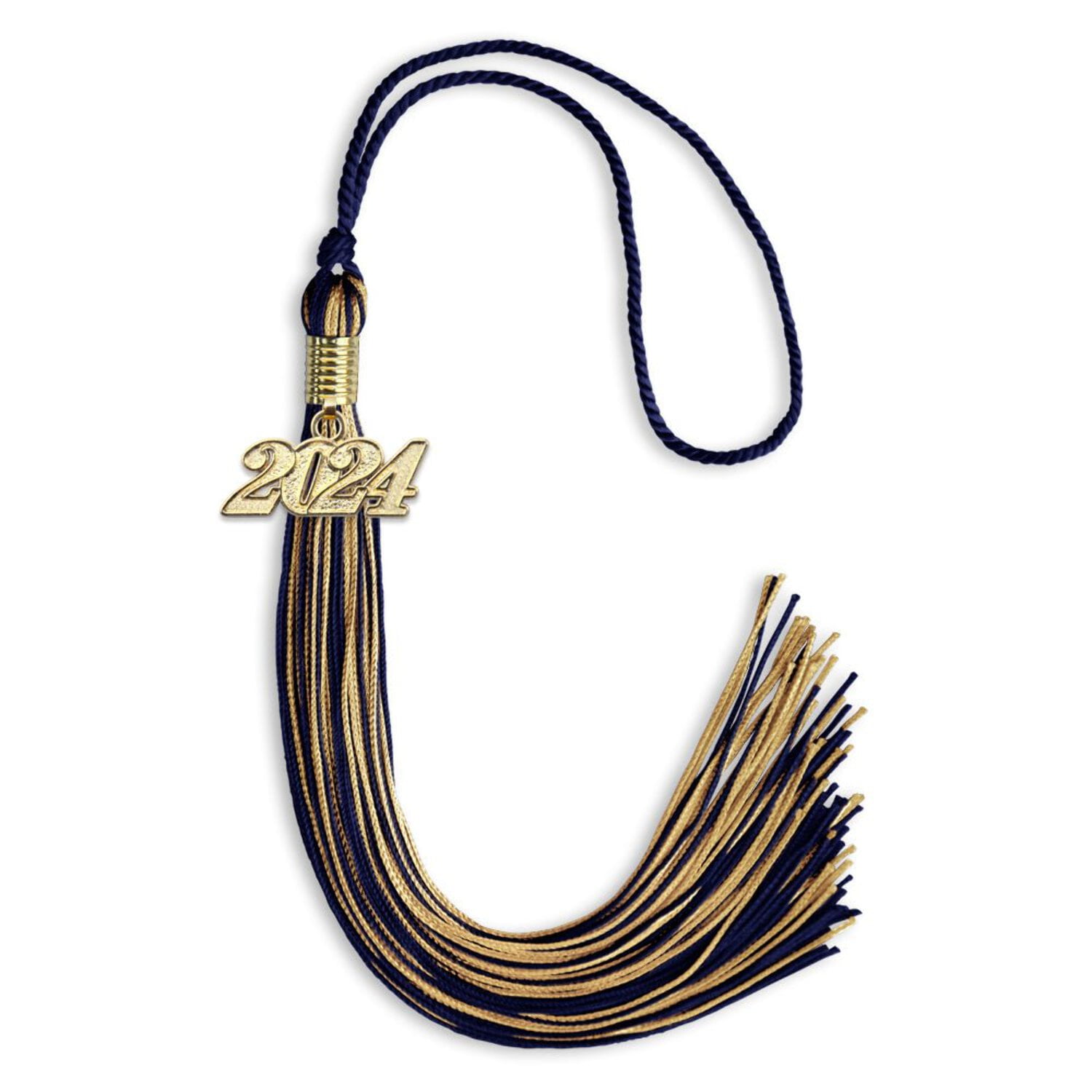 Endea Graduation Navy Blue/Antique Gold Mixed Color Graduation Tassel ...