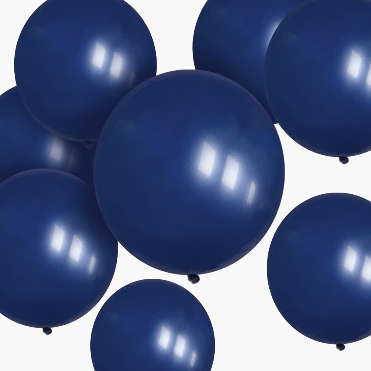 Navy Blue Balloons 100 Pack 12 inch Round Helium Navy Balloons for ...