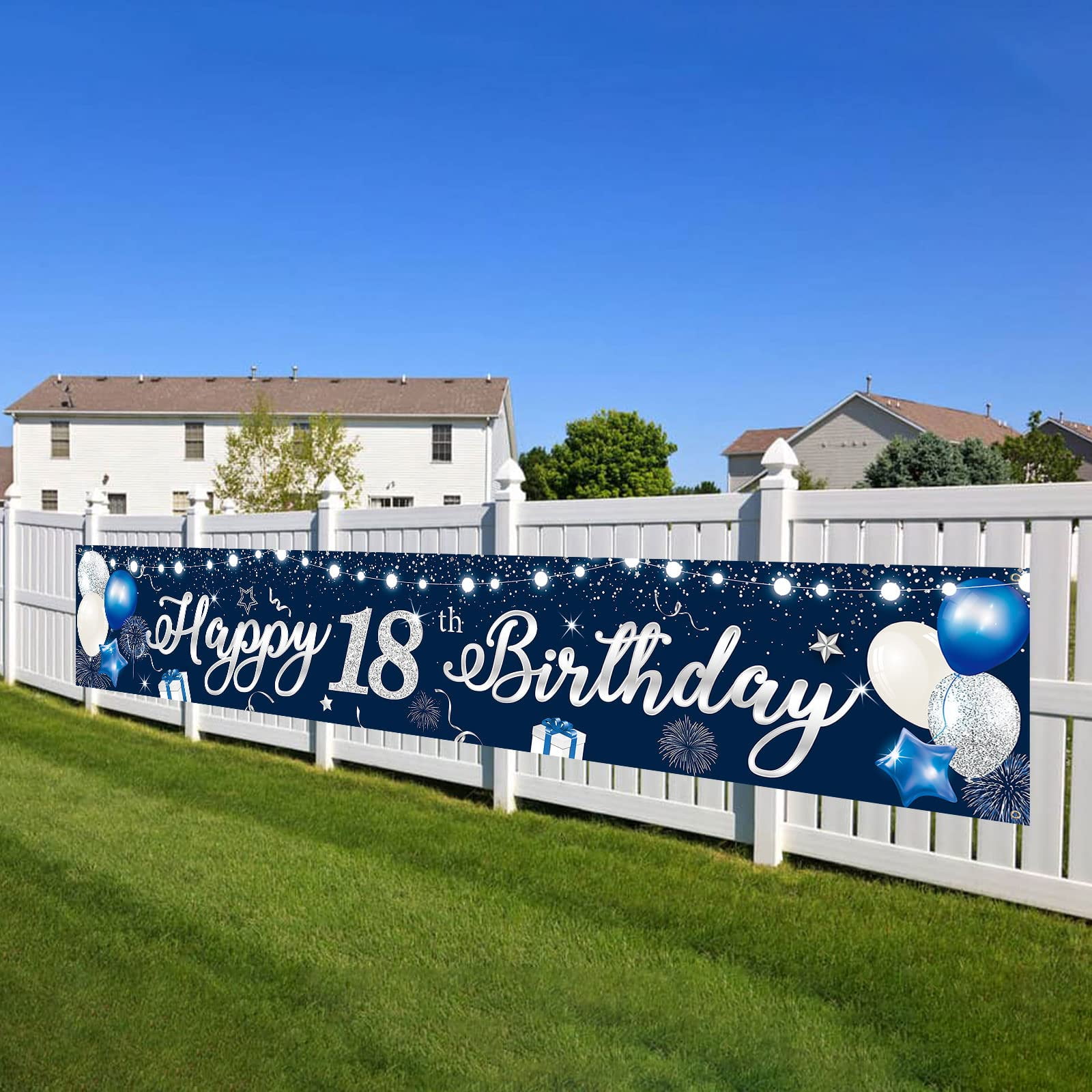 Navy Blue Birthday Banners for Outside Happy Birthday Banners ...