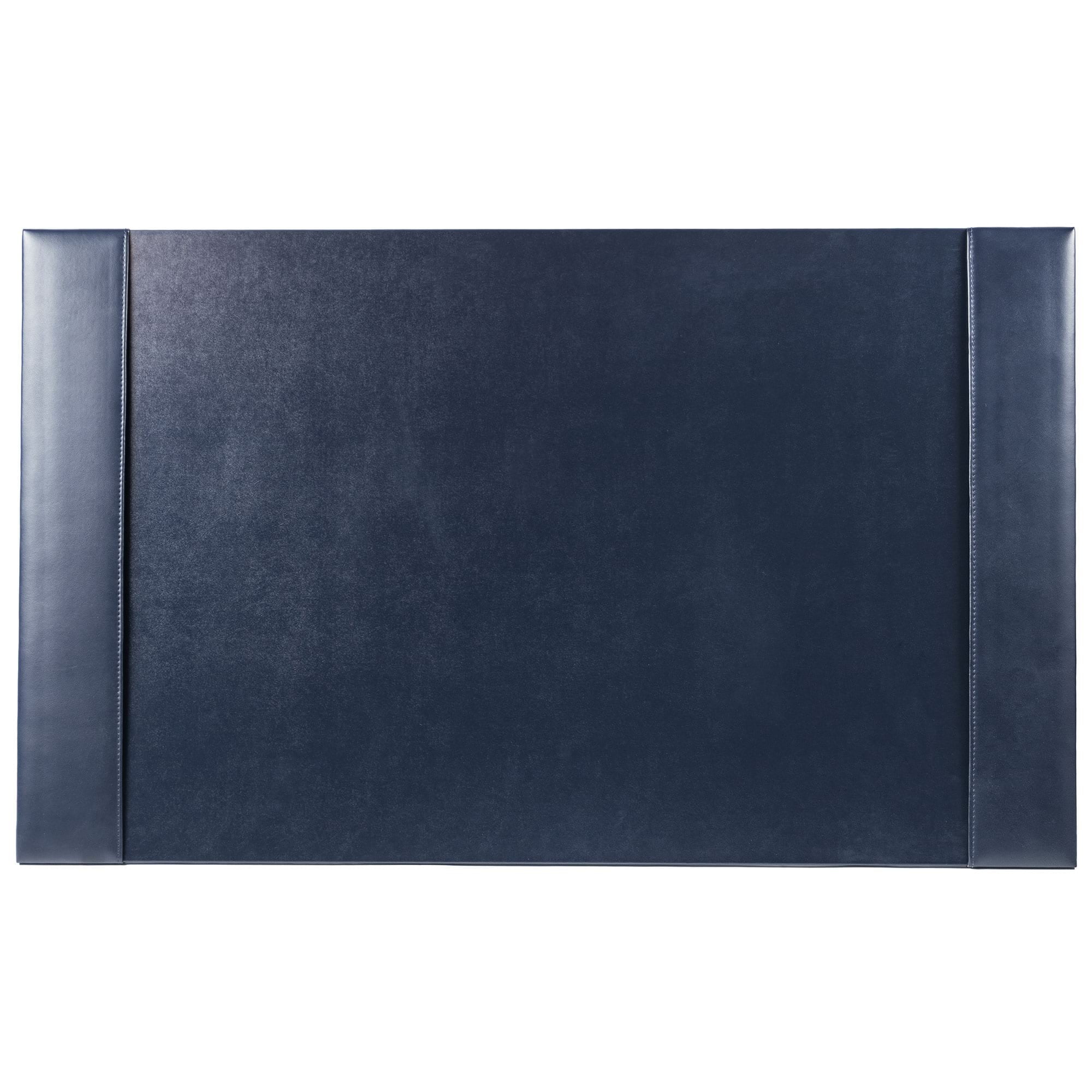 Navy Blue Bonded Leather 30" x 18" Desk Pad - Walmart.com