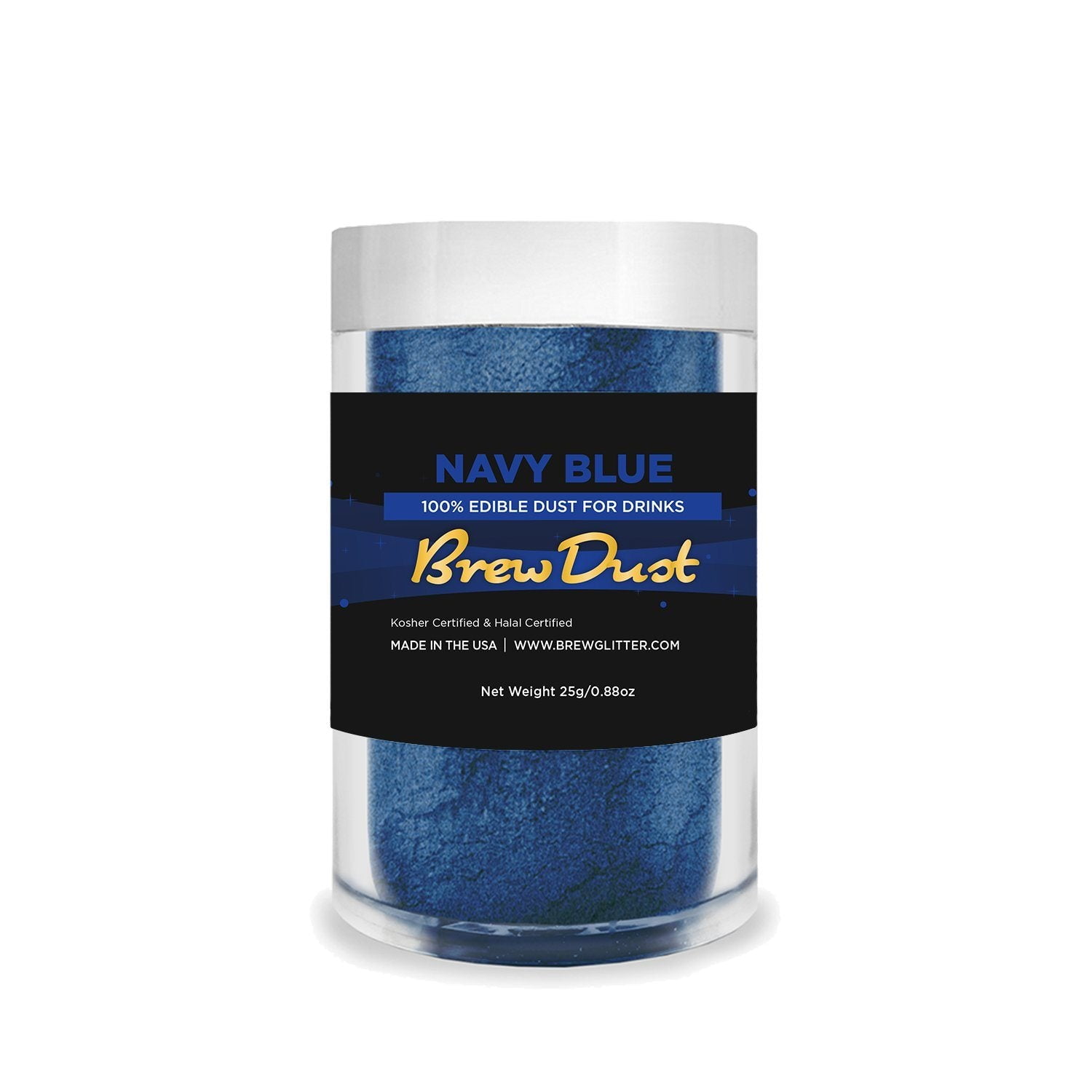 Brew Dust - Navy Blue Edible Drink Powder - Silky Swirl, Beverage Safe ...