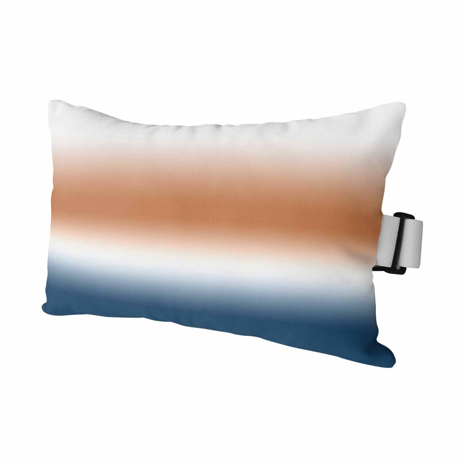 Navy Blue Burnt Orange Ombre Outdoor Pillows for Chaise Lounge Chair ...