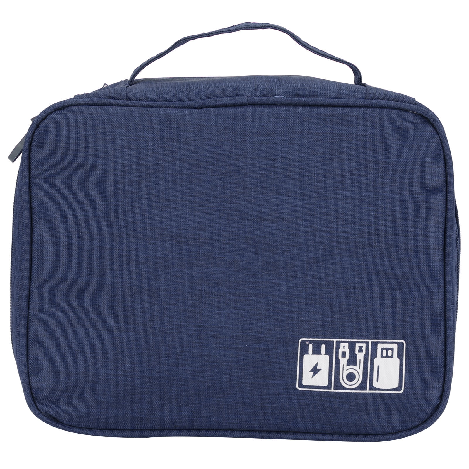 Navy Blue Cable Management Case for USB Drives, Accessories & Cords ...