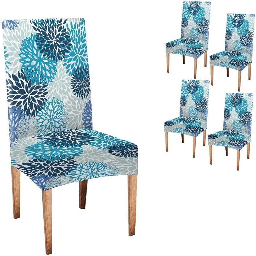Navy Blue Chair Covers Spring Flowers Chair Covers Blue and Navy ...
