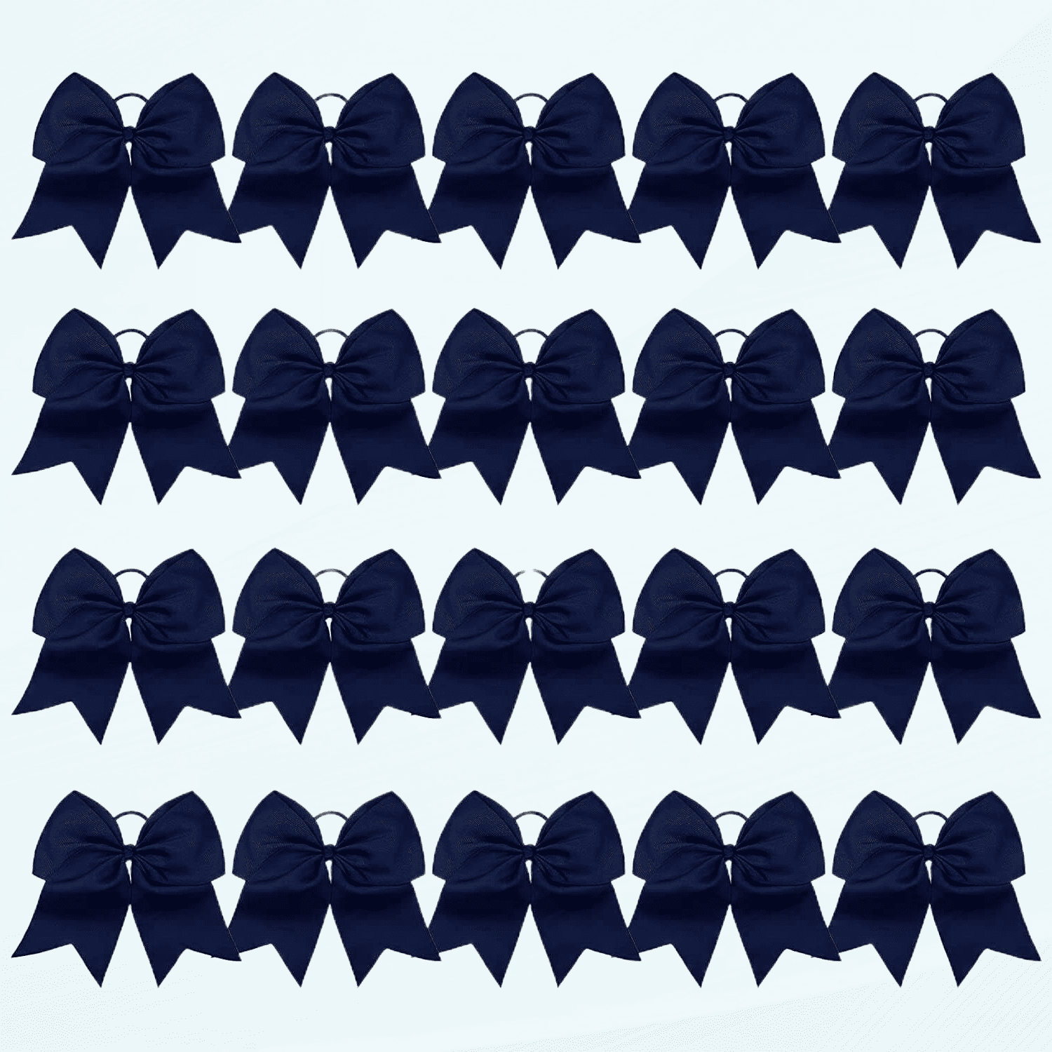 Navy Blue Cheer Bow Bulk Large Hair Bows Breast Cancer 8inch (20pcs ...