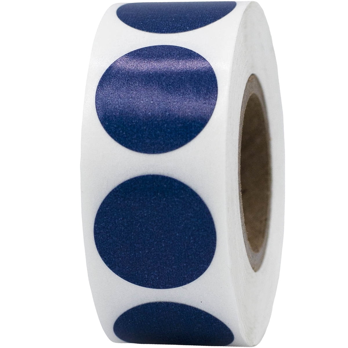 Navy Blue Circle Dot Stickers | 0.75" Inch Round | 500 Pack - Walmart.com