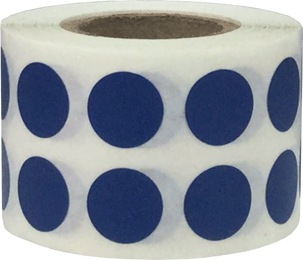 Navy Blue Circle Stickers, 13 mm 1/2 Inch Dot Labels 1000 Pack ...