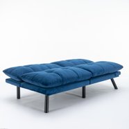 Futon Sofa Bed with Multiple Angle Adjustable Armrest and Backrest ...