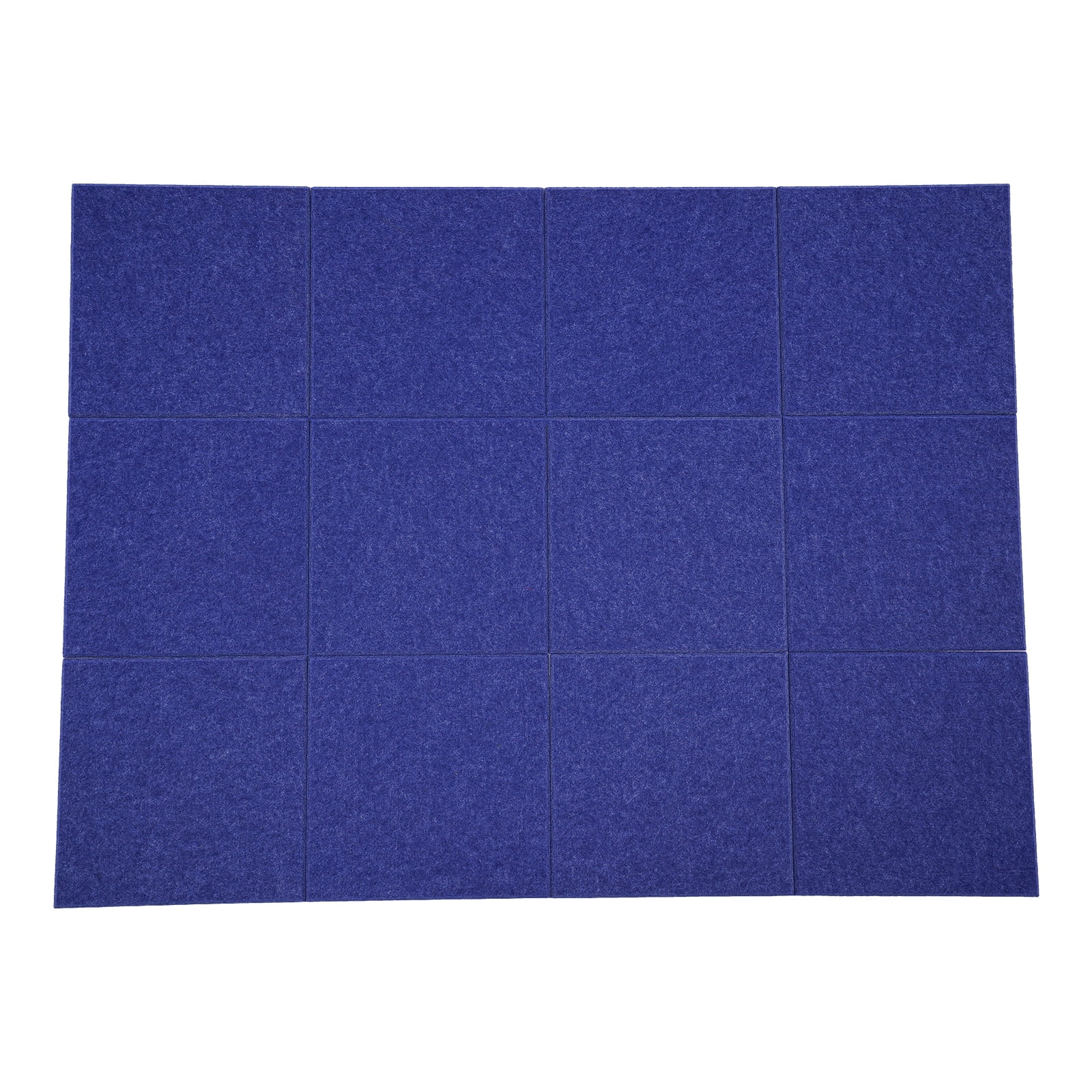 Navy Blue Cork Board, 12-Piece Set, Polyester Fiber, Wall Mounted, 9mm ...