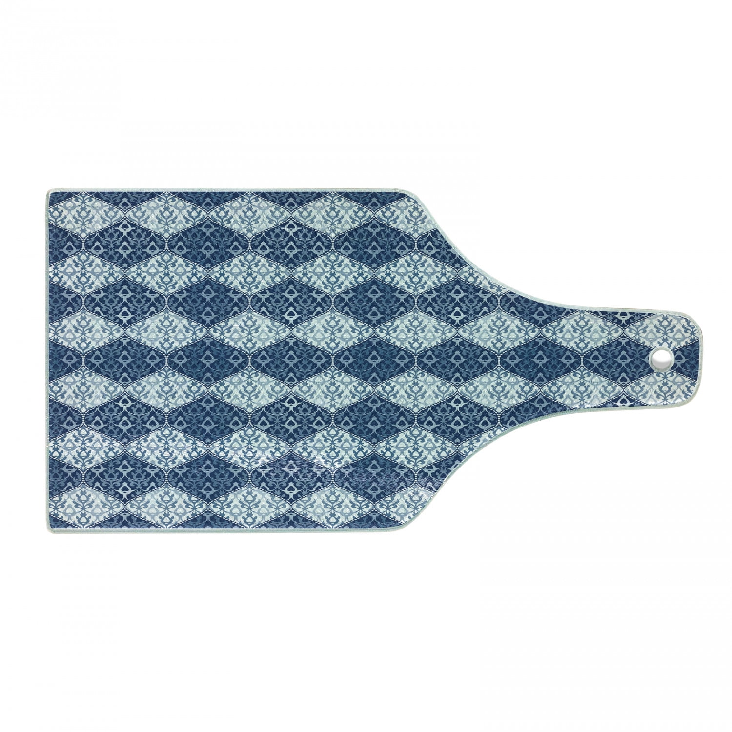 Navy Blue Cutting Board, Oriental Pattern in Patchwork Horizontal ...