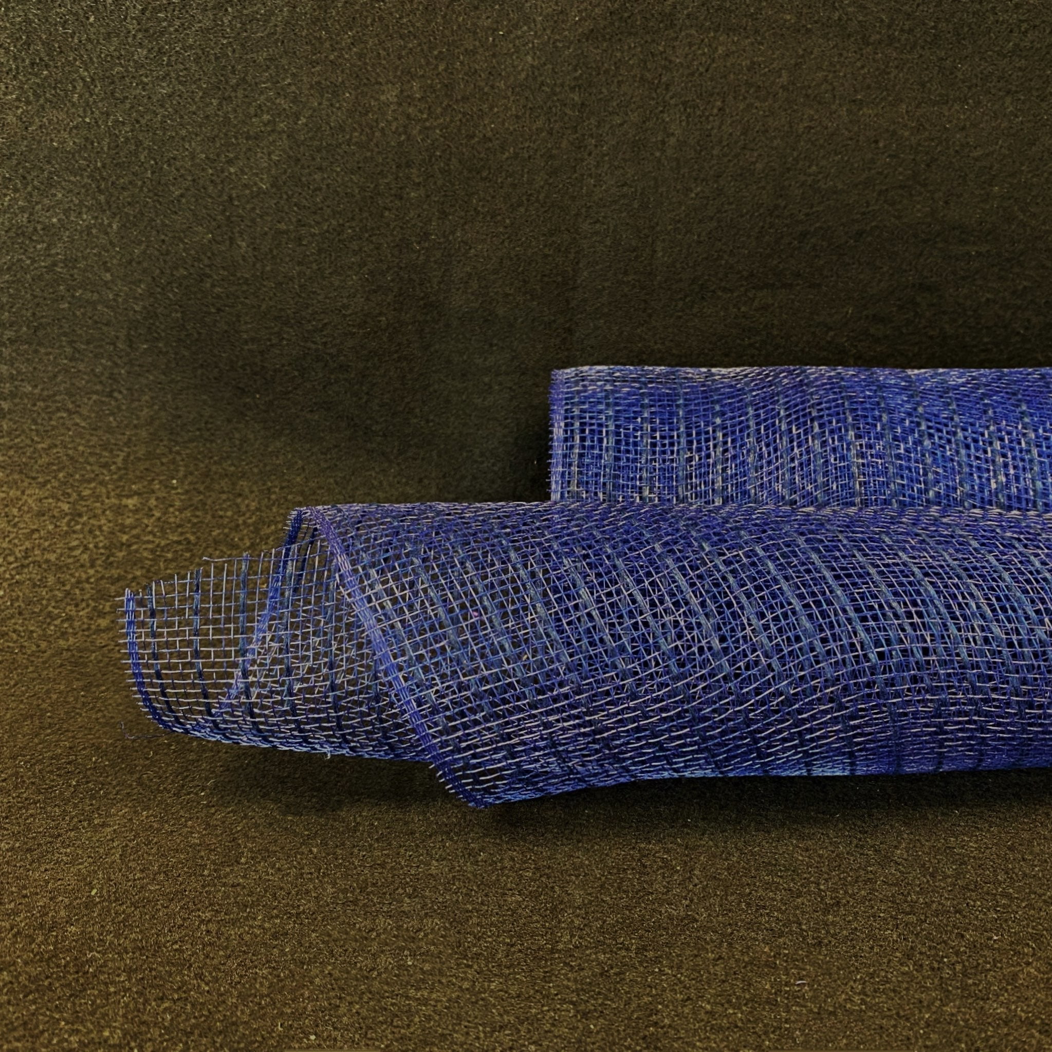 Navy Blue Deco Mesh with Burlap Stripes - 10 Inch x 10 Yards - Walmart.com