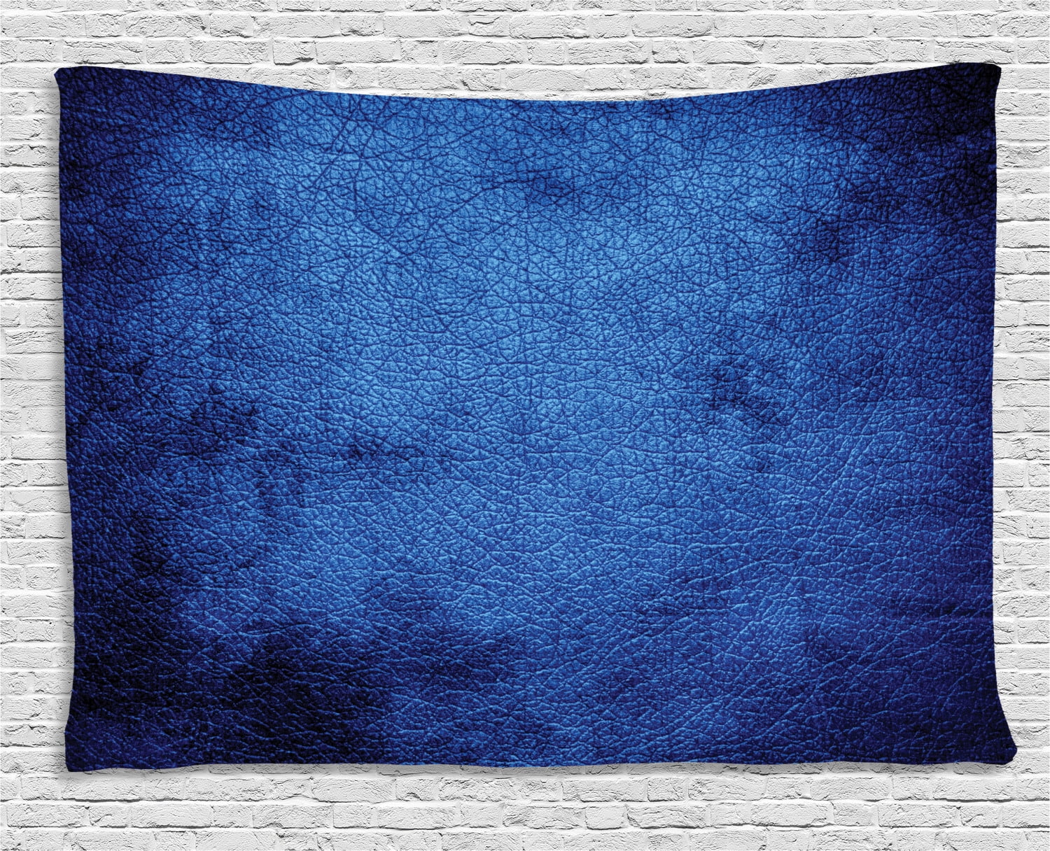 Navy Blue Decor Tapestry, Martian Alien Skin Like Dark Blue ...