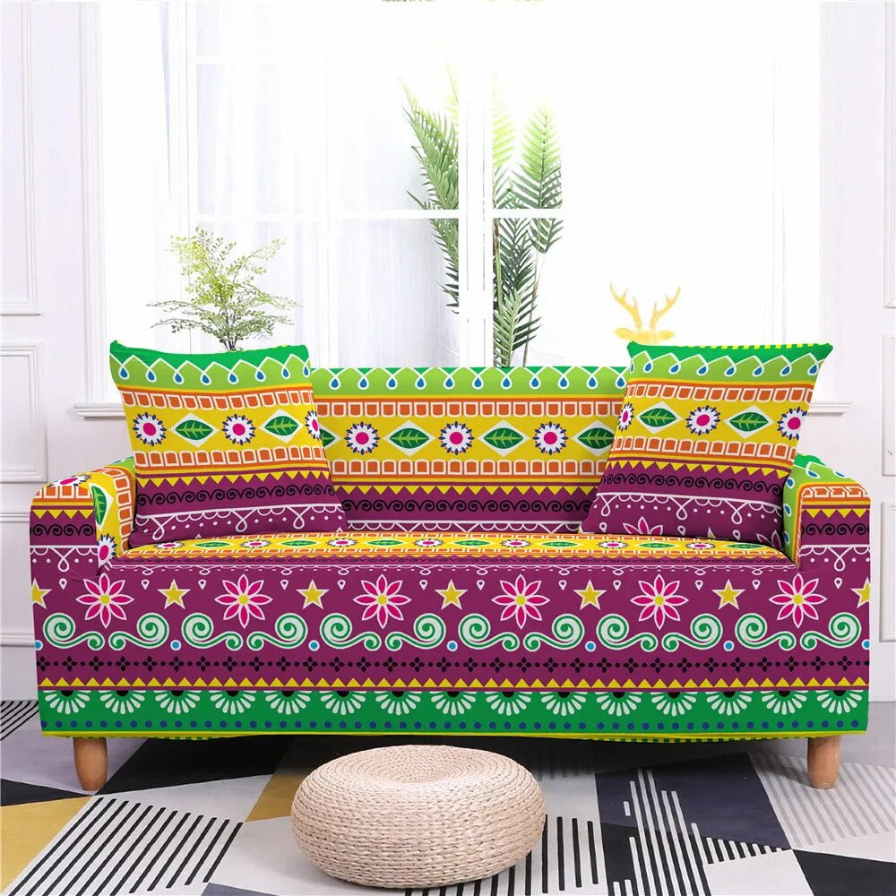 Navy Blue Exotic Amorous Feelings Bohemian Ethnic Style Sofa Cover Sofa ...