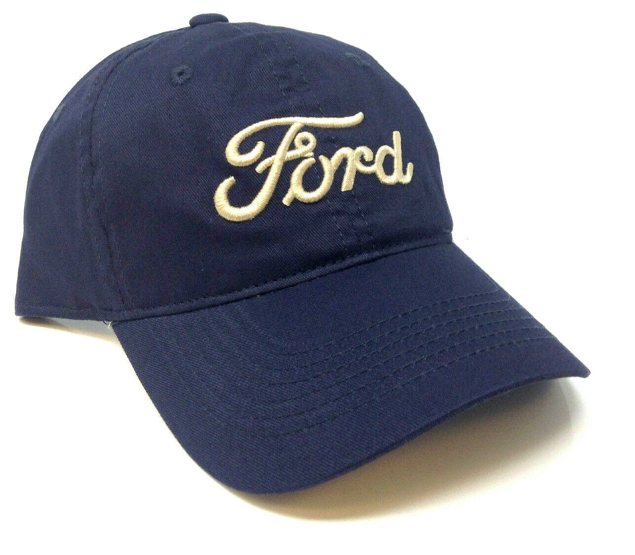 Navy Blue Ford 3D Script Logo Adjustable Snapback Hat - Walmart.com