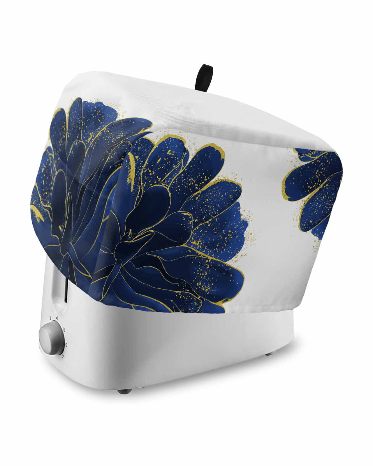 Navy Blue Gold Small Toaster Cover 2 Slice, Kitchen Appliance Covers ...