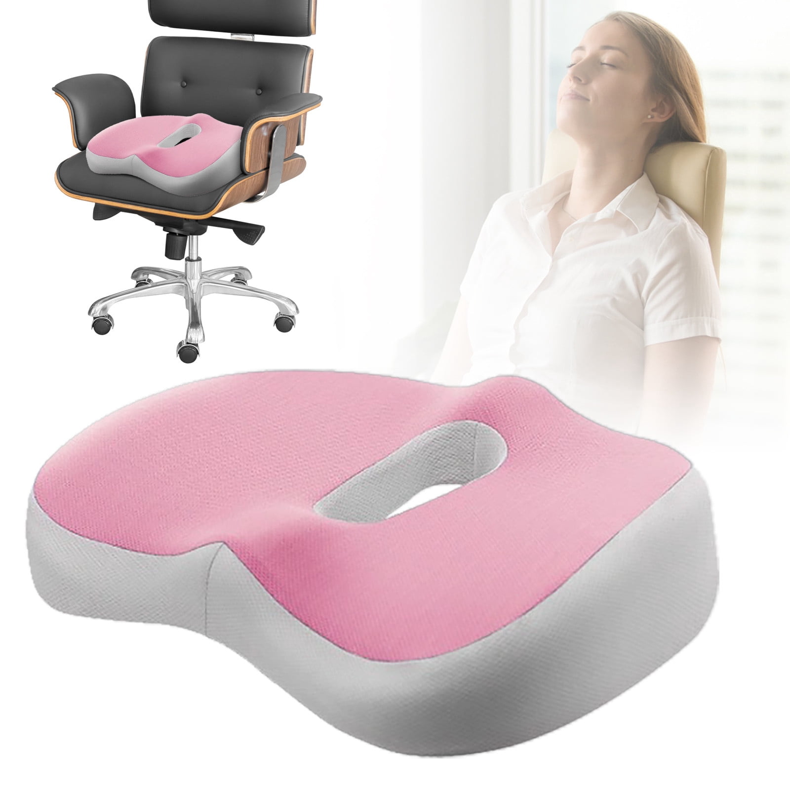 Navy Blue Memory Foam Seat Cushion Vacuum Packed, For Chair and Car ...