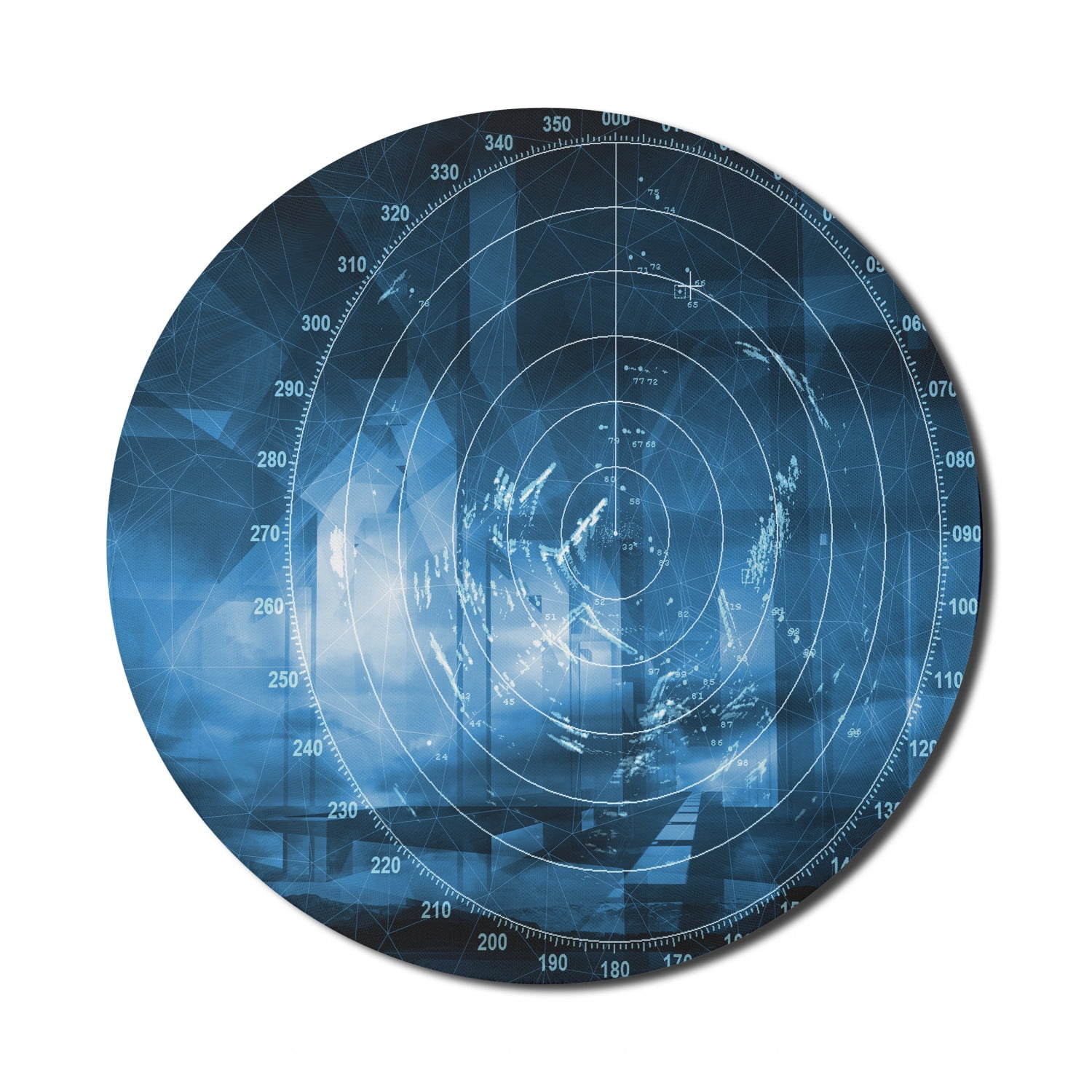Navy Blue Mouse Pad for Computers, Modern Ship with Radar Exposure in ...