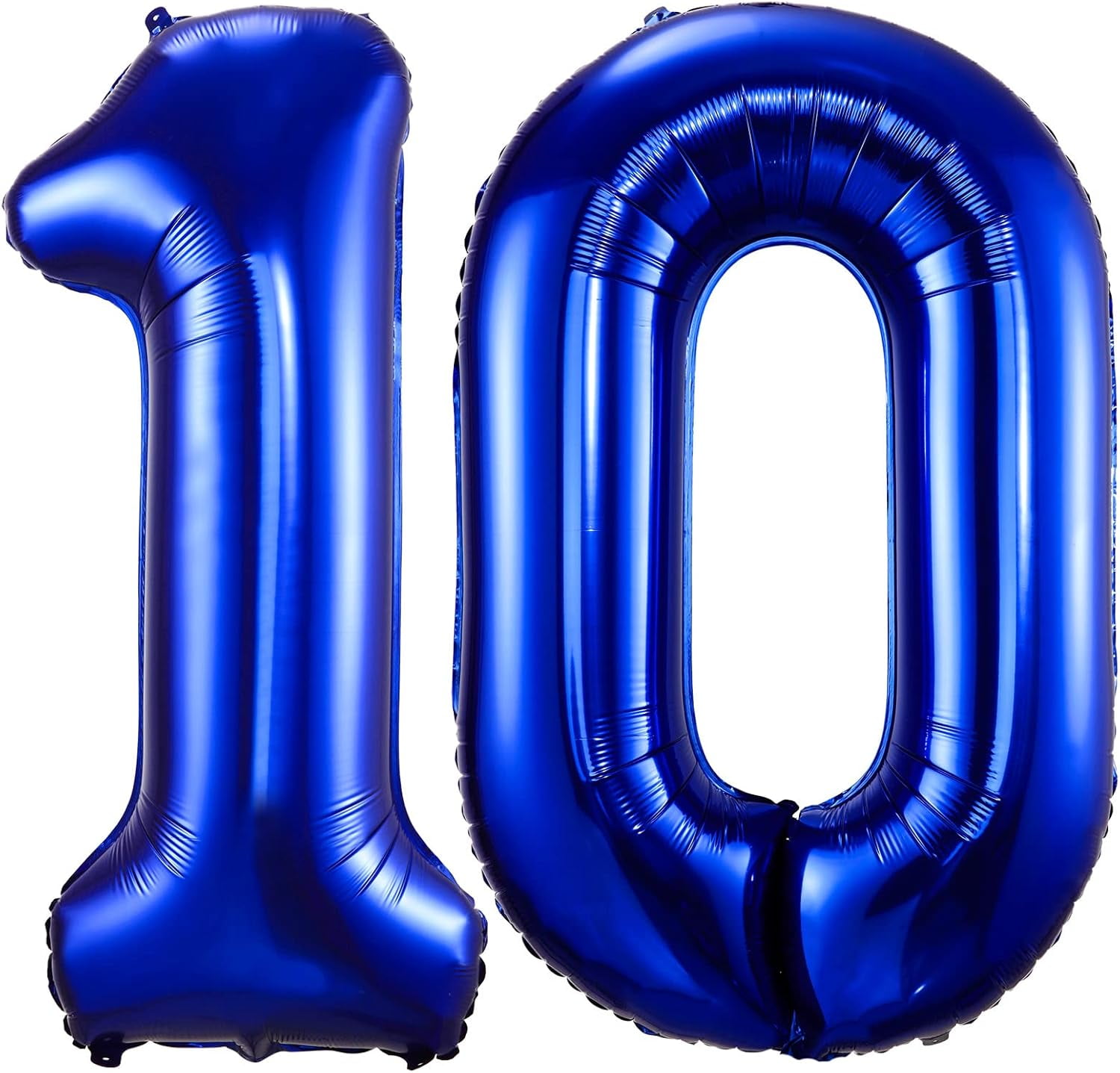 Navy Blue Number 10 Balloons,40 Inch Dark Blue 10 Birthday Balloon ...