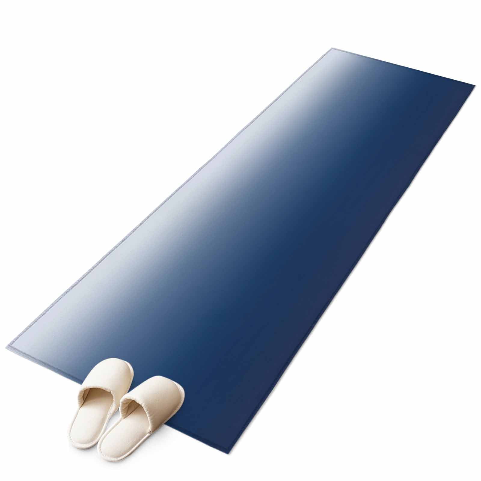 Navy Blue Ombre 2'x6' Runner Rug, Modern Abstract Art Gradient ...
